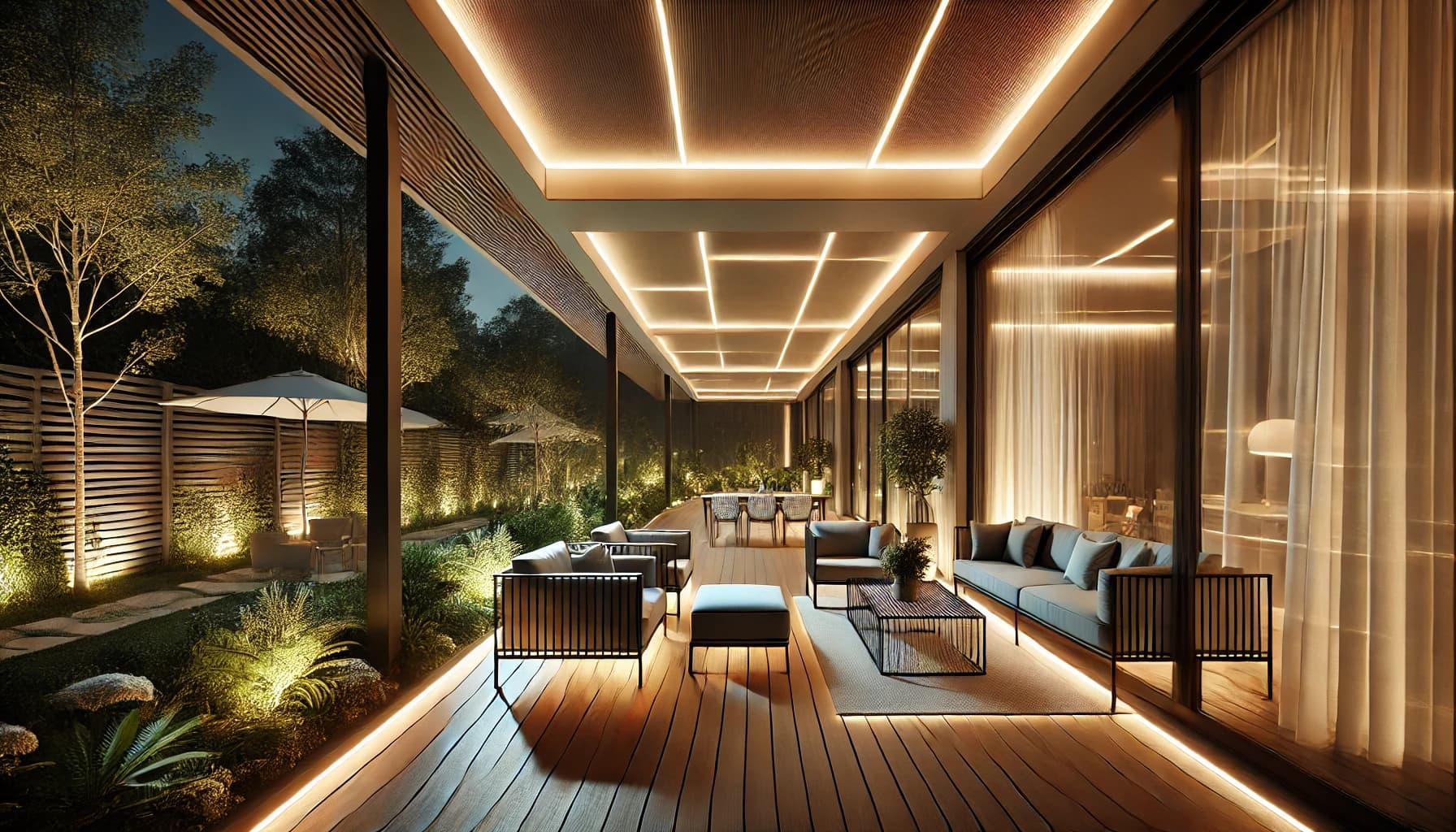 Éclairage LED sur mesure pour vérandas - L'atelier LED : fabriquant d ...