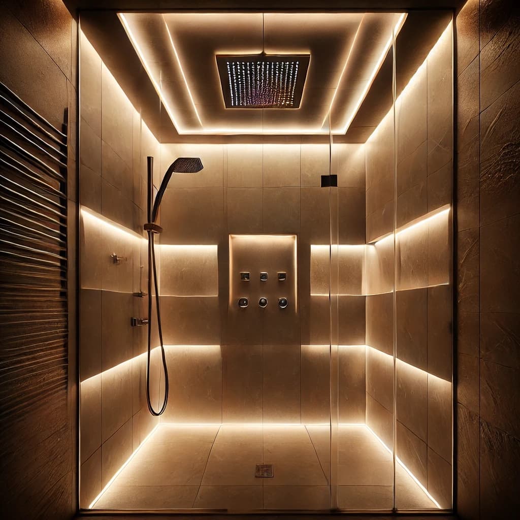 Éclairage d’une niche de douche avec un ruban LED waterproof - L ...